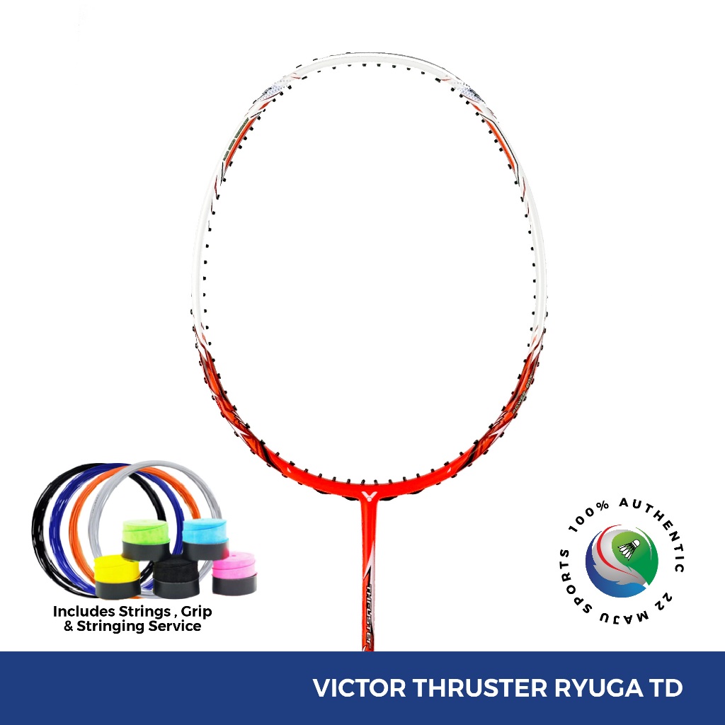 VICTOR Thruster K RYUGA TD ( FOC STRING + GRIP ) TK-RYUGA-TD Badminton ...