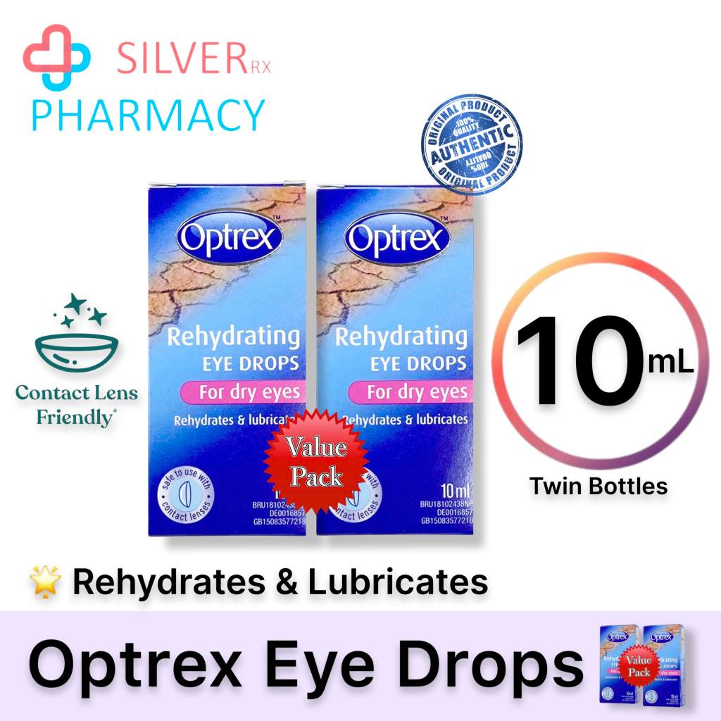 [Exp 05/2025] Optrex Rehydrating Eye Drops 10mL [Single/Twin] | Shopee ...