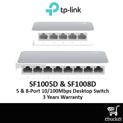 TP-Link TL-SF1008D : 8-Port TL-SF1005D 5-Port 10/100Mbps Desktop ...