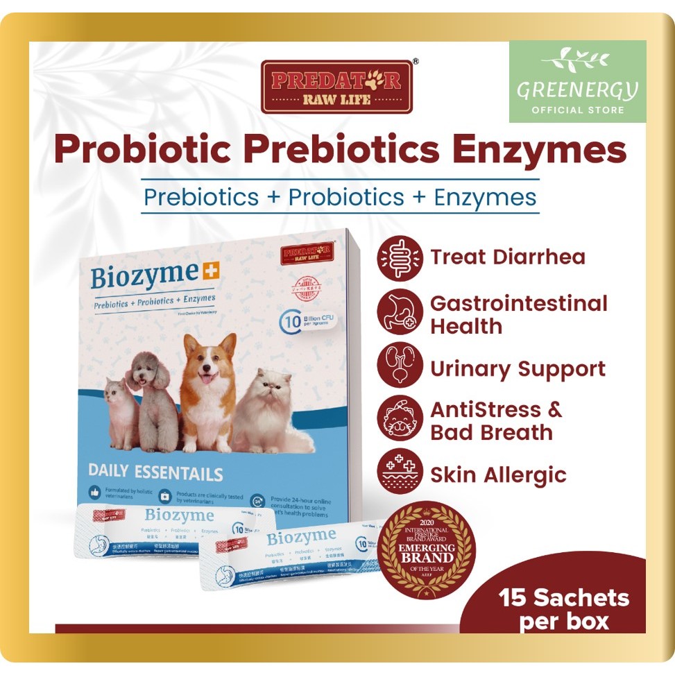 【10% Cashback】 Predator Raw Life Biozyme Pets Dog Cat Supplements ...