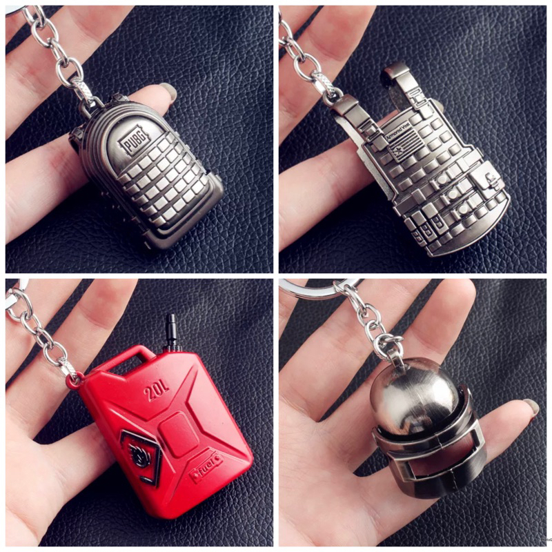 PUB G Army Keychains - Vest, Level 3 Backpack, Gas, Helmet- Gelang ...
