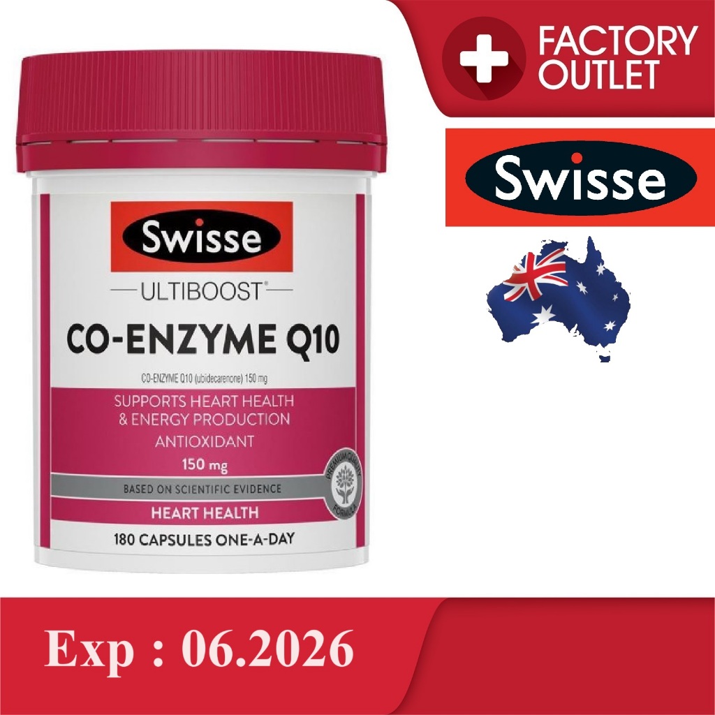 Swisse Co Enzyme Q10 150mg 180s | Shopee Malaysia