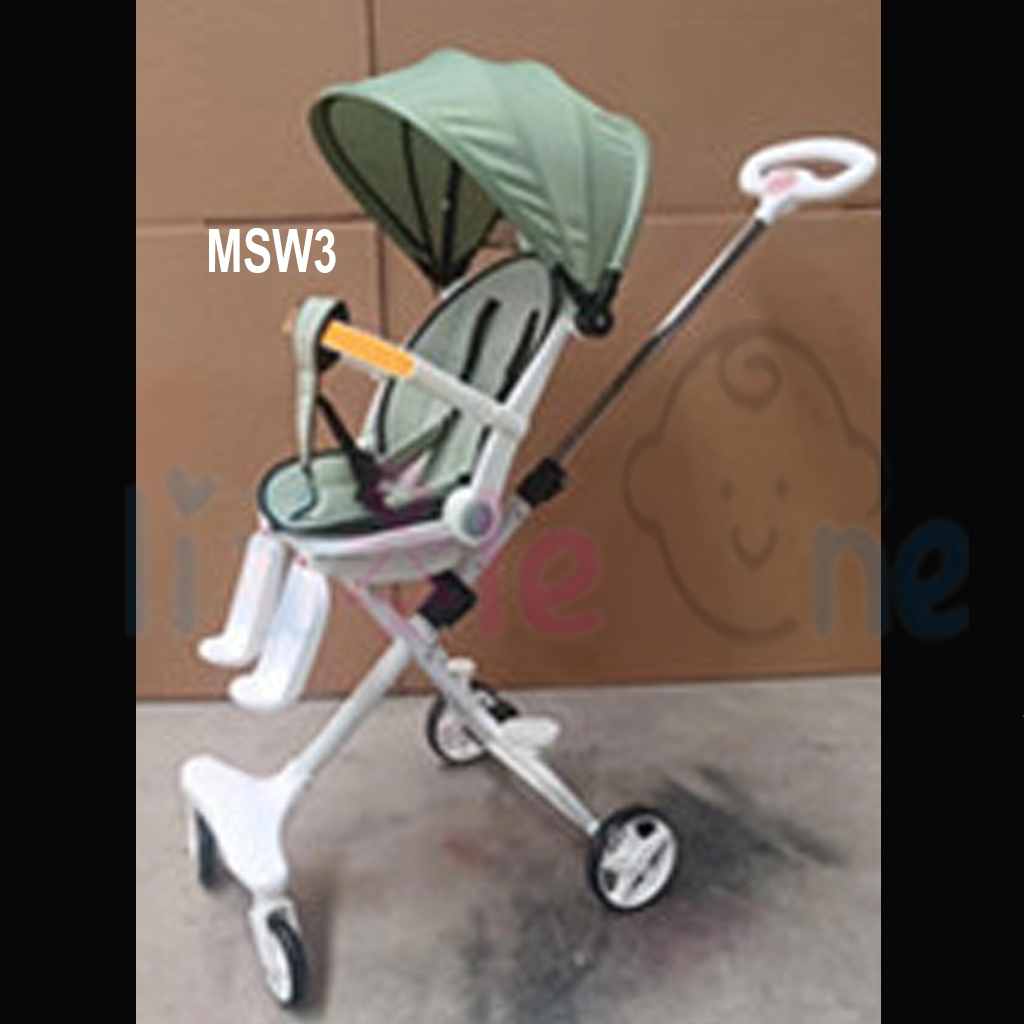V13 SPIN+ 2 Way Magic Stroller (Flat Recline 175 Degree) 360 Rotation ...
