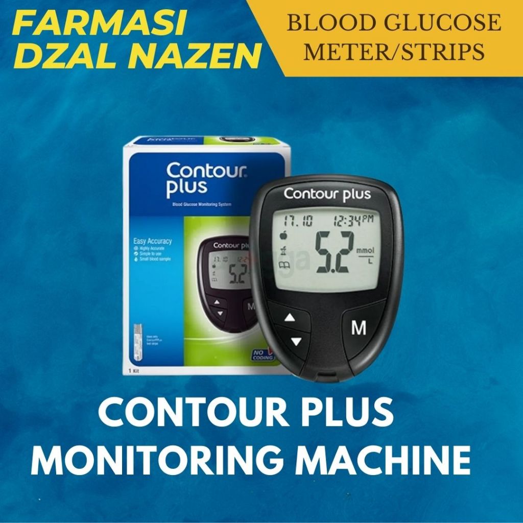 [Pharmacy Stock] CONTOUR PLUS ELITE 25S TEST STRIPS + GLUCOSE METER SET ...