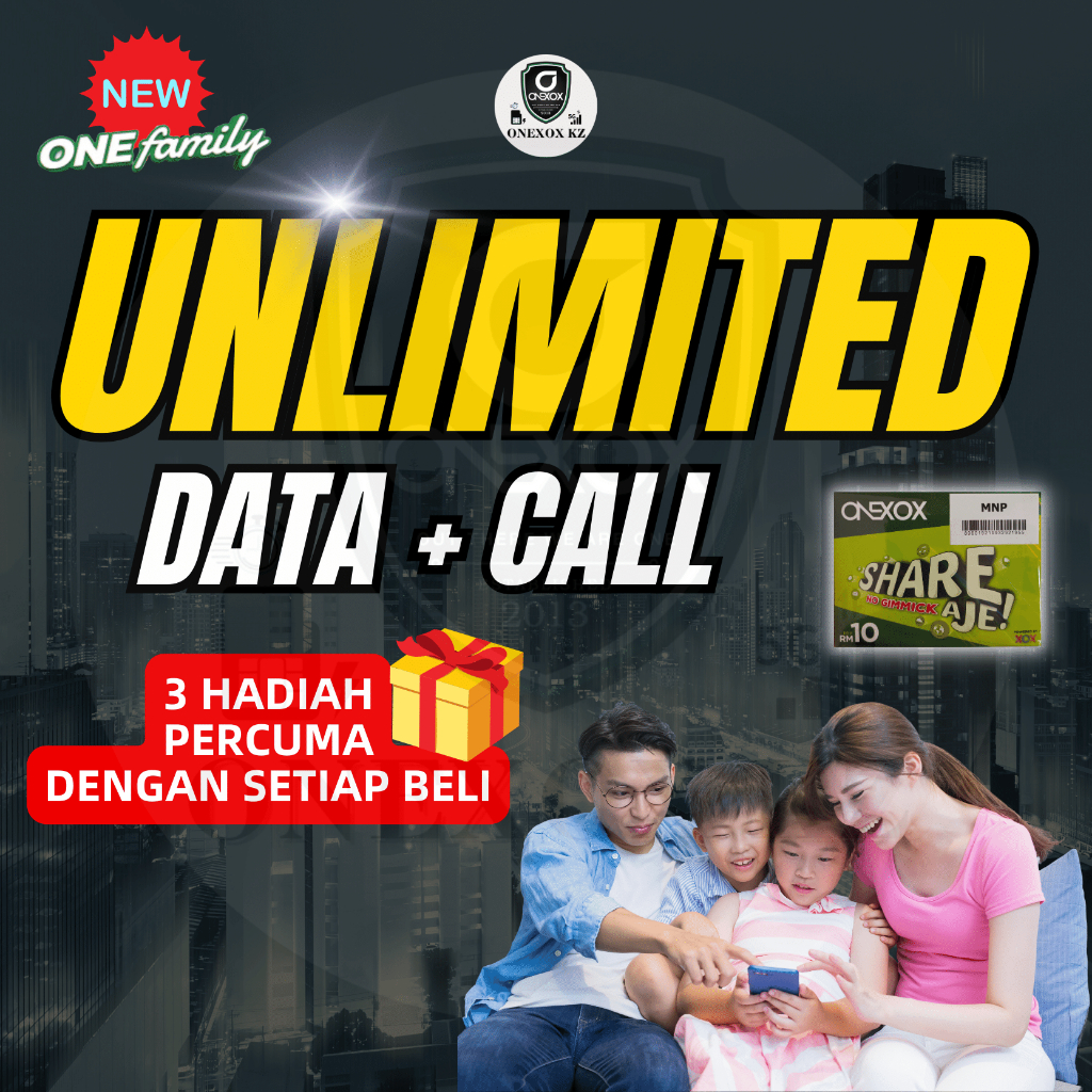Onexox Simcard New Family Plan Xox Sim Card Postpaid 5G | Shopee Malaysia