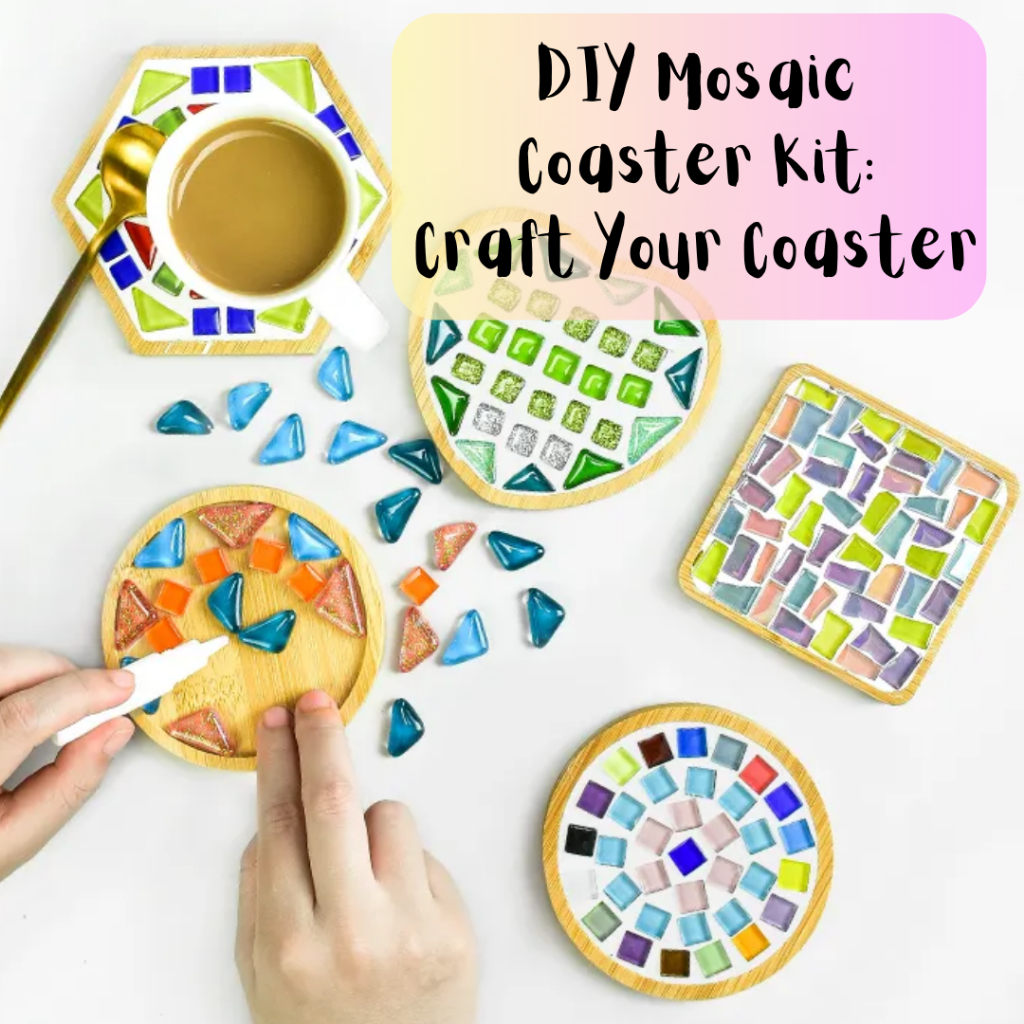 DIY Mosaic Coaster Kit: Craft Your Coasters | Shopee Malaysia