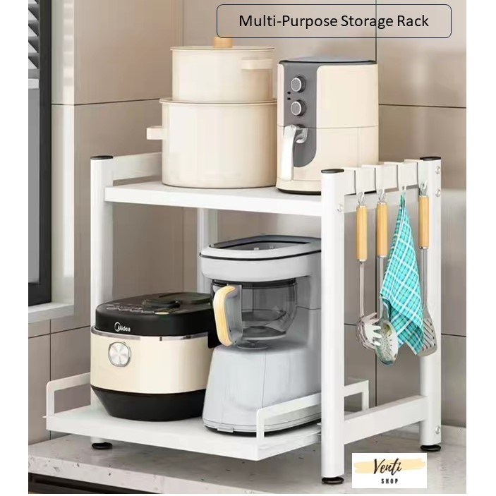 Kitchen Rack Microwave Oven Rack Rack Storage ☆ Rak Simpan Dapur Rice ...