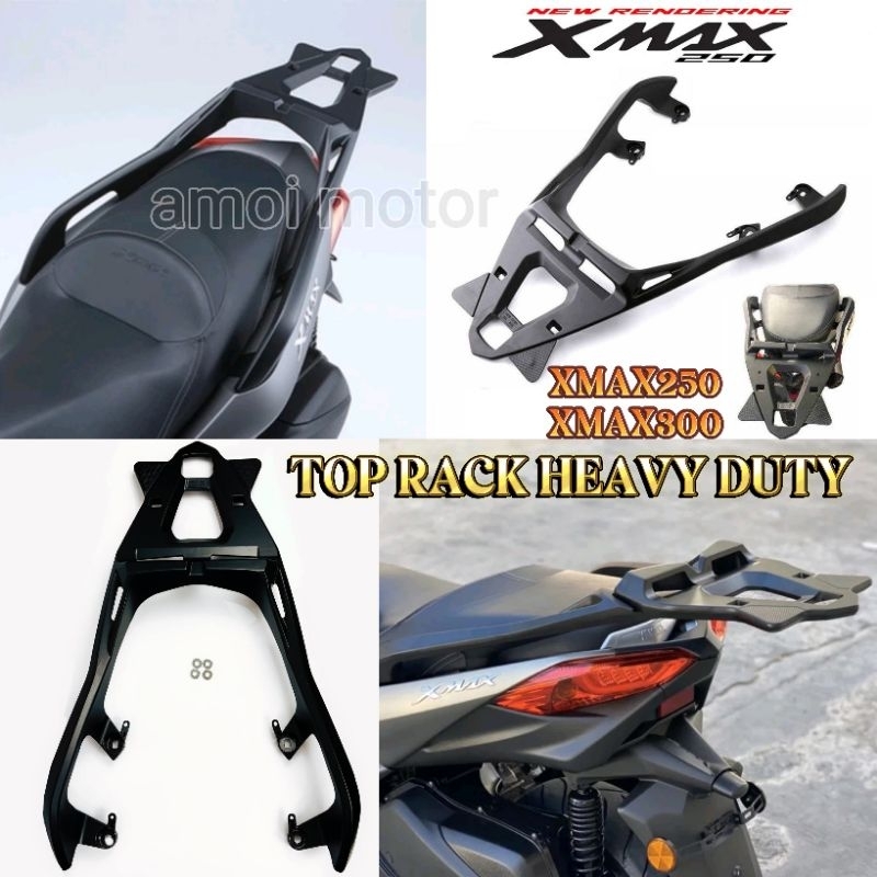 XMAX 250 300 V1 V2 Monorack Heavy Duty Rear Luggage Rack Alloy Box ...