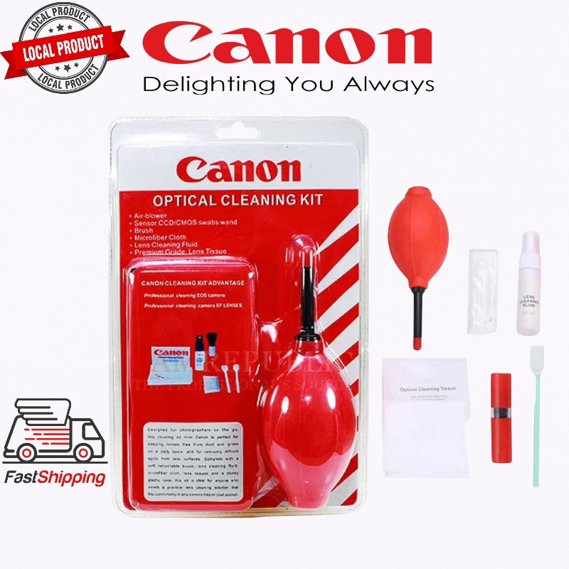 Canon 7 IN 1 CLEANING KIT FOR ALL TYPE OF LENS AND GLASSES | Shopee ...