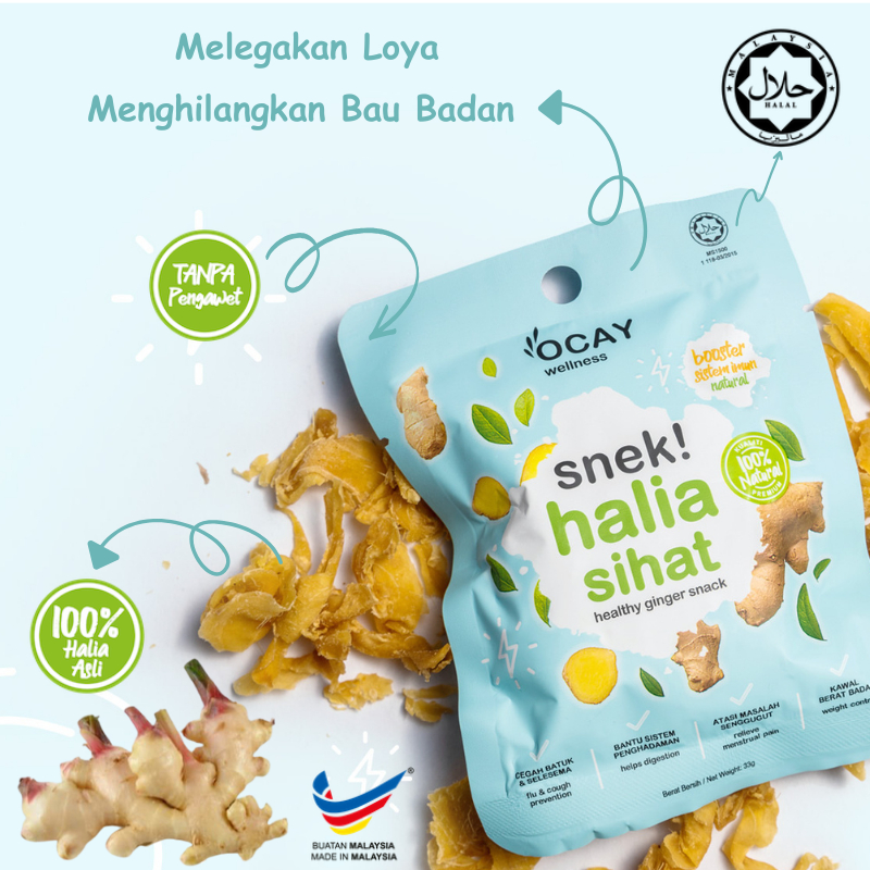 Ocay 100% Natural Ginger Snacks - Snek Halia Sihat | Natural Immune ...