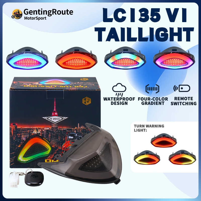 LC135 V1 RGB Tail Lamp Lampu Belakang Brake Light Brek Lamp Yamaha LC ...