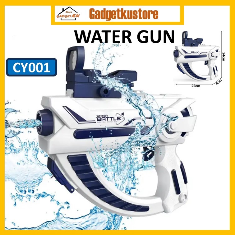 Electric Automatic Small Water Gun Blaster Repeater Space Gun Water ...