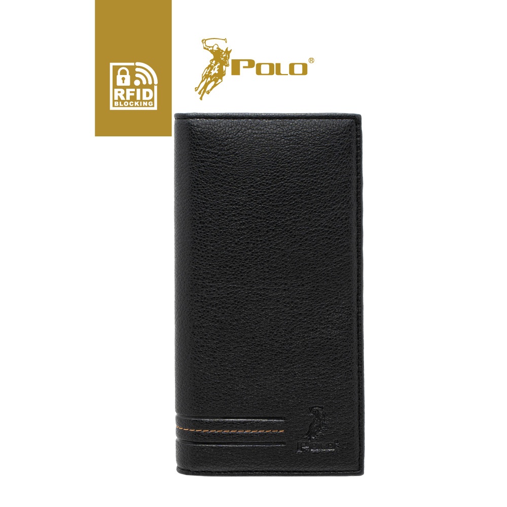 POLO Men's RFID Long Wallet for Man / Synthetic Leather 1732-PS ...