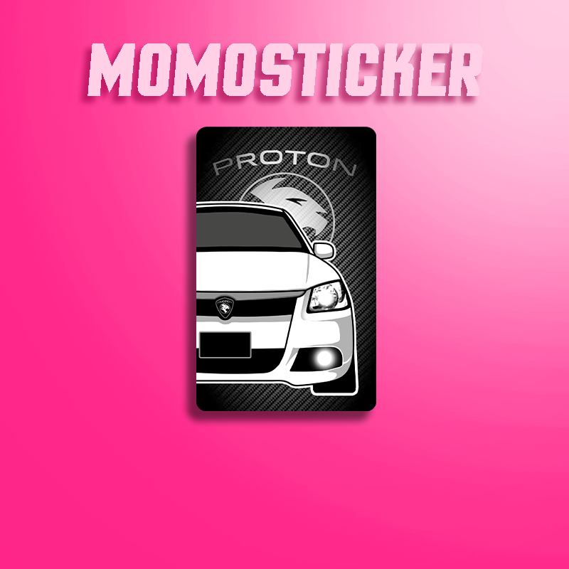 Proton Saga BLM Sticker untuk kad tng nfc atm debit kad banapassport ...