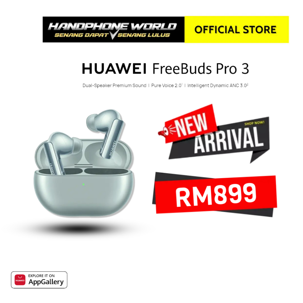 Huawei Freebuds Pro 3 | ULTRA HEARING DUAL DRIVER | PURE VOICE 2.0 ...