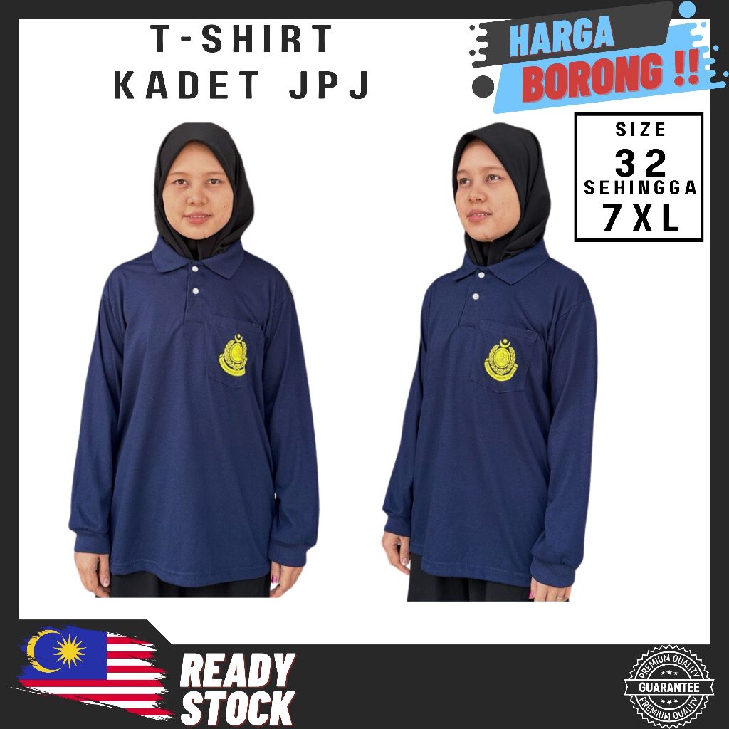 UNIFORM | T-SHIRT KADET JABATAN PENGANGKUTAN JALAN LENGAN PANJANG ...
