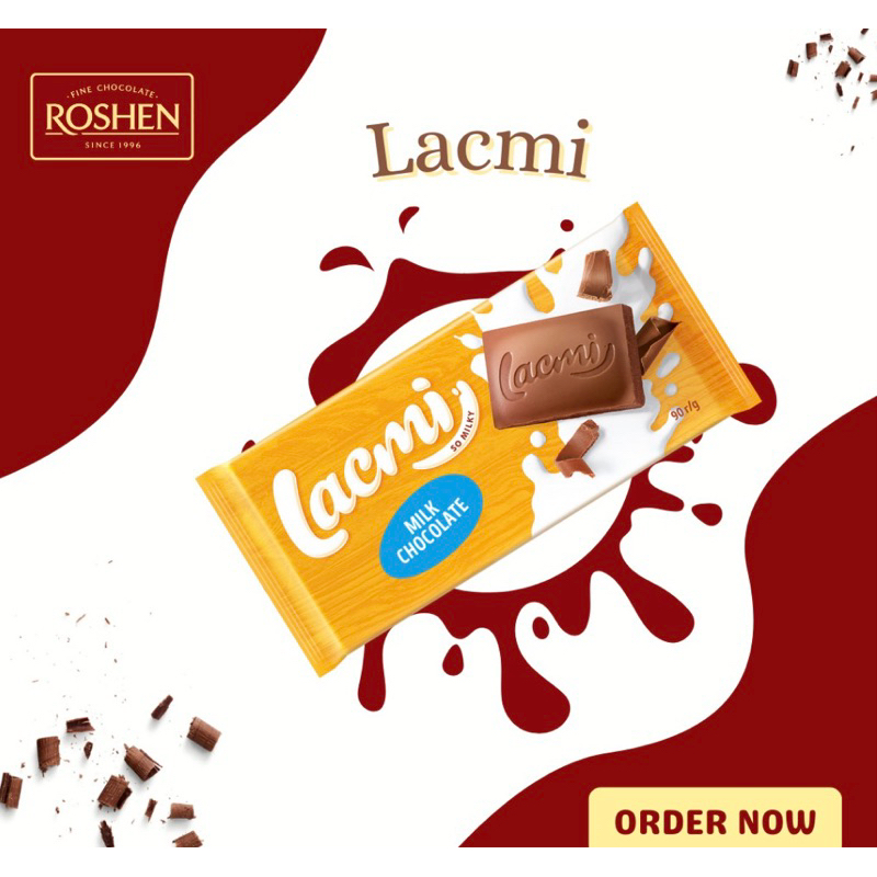 Roshen Chocolate LACMI Milk 90g | Shopee Malaysia