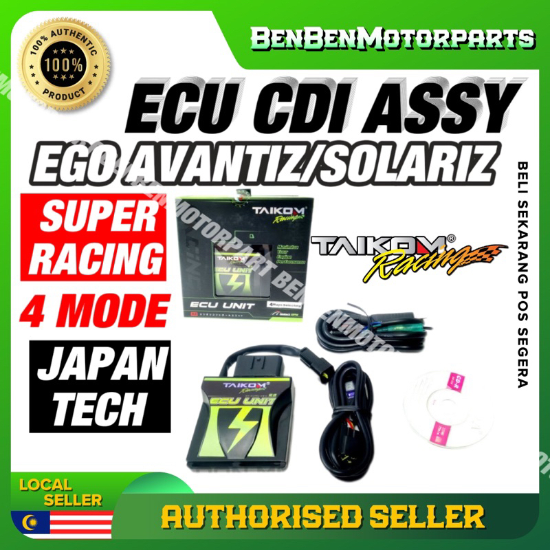EGO AVANTIZ/SOLARIZ SUPER RACING ECU UNIT 4 MAP - TAIKOM RACING ...