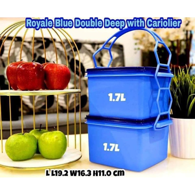 Bekas Bekal makanan makan colour Royal Blue biru besar limited edition ...