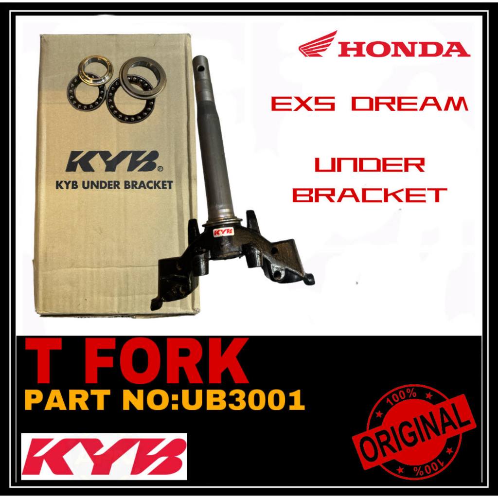 T-FORK EX5 DREAM FORK T FORK KYB TIGA KAKI STEERING DAMPER UNDER BRACKET KYB YAMAHA UB3001 ...