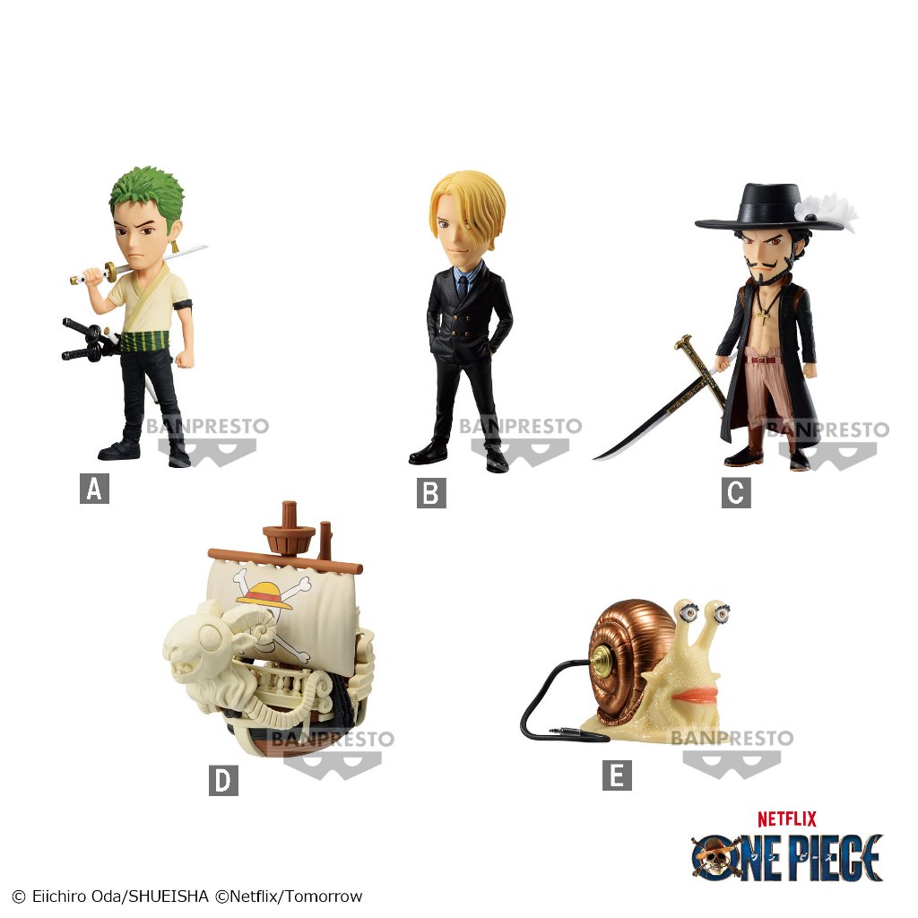 【Ready Stock】Banpresto One Piece Netflix Wcf Volume 2 Zoro Sanji Mihawk ...