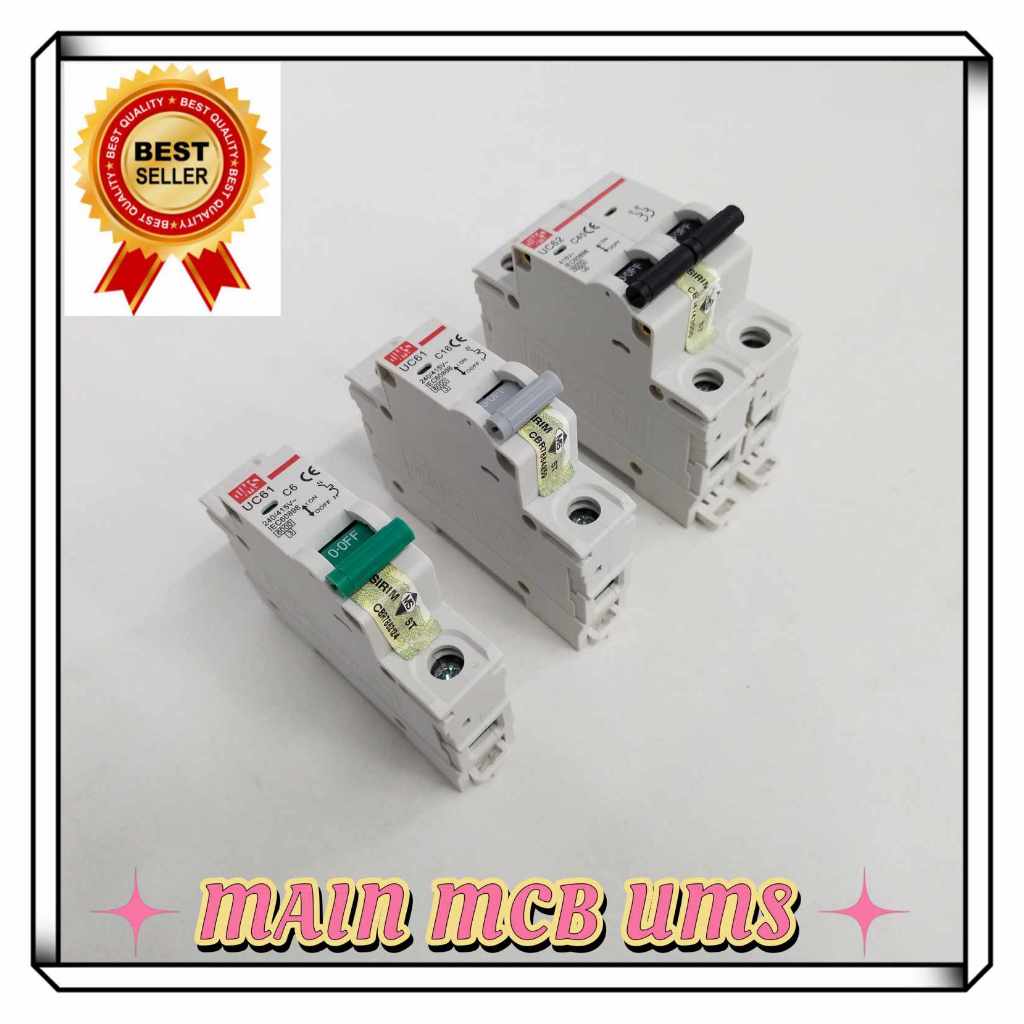 MAIN MCB 1 pole / 2 pole / 3 pole ums / maxguard 63a 40a 32a 20a 16a ...