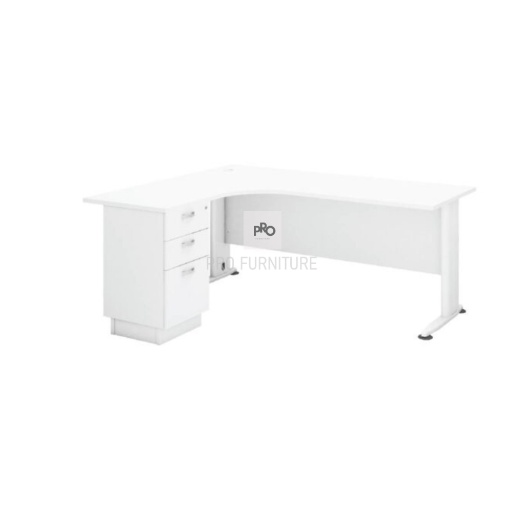L Shape Office Table Computer Desk Workstation Study Writing Table Home ...