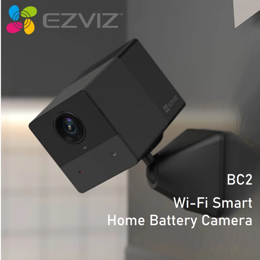 EZVIZ Indoor Wi-Fi Smart Home Battery Camera BC2 1080P | Shopee Malaysia