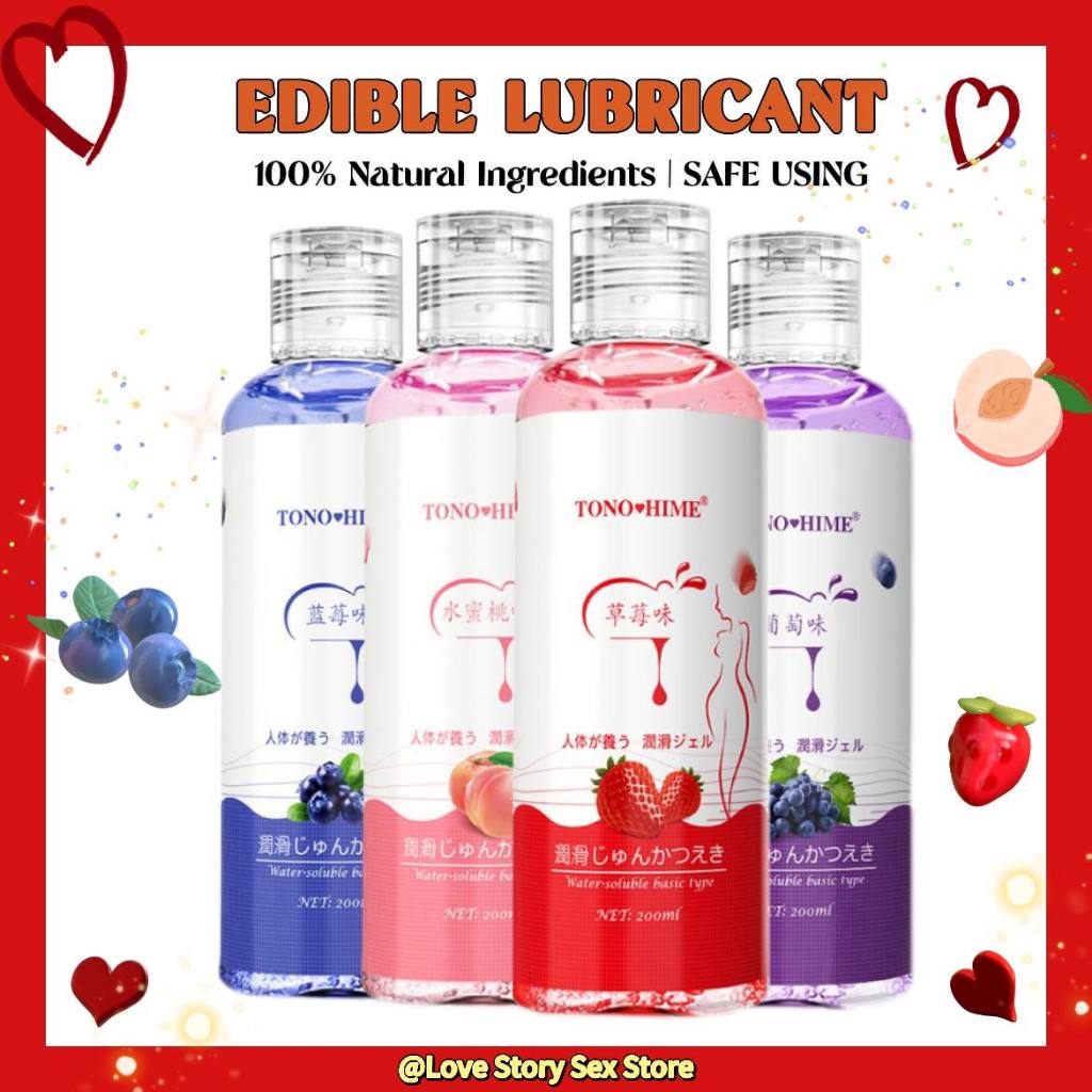 TONO HIME Fruit Lubricant Fruits Fun 200ml Water Soluble Fruity Lubricant Sex Lube Sex Minyak ...