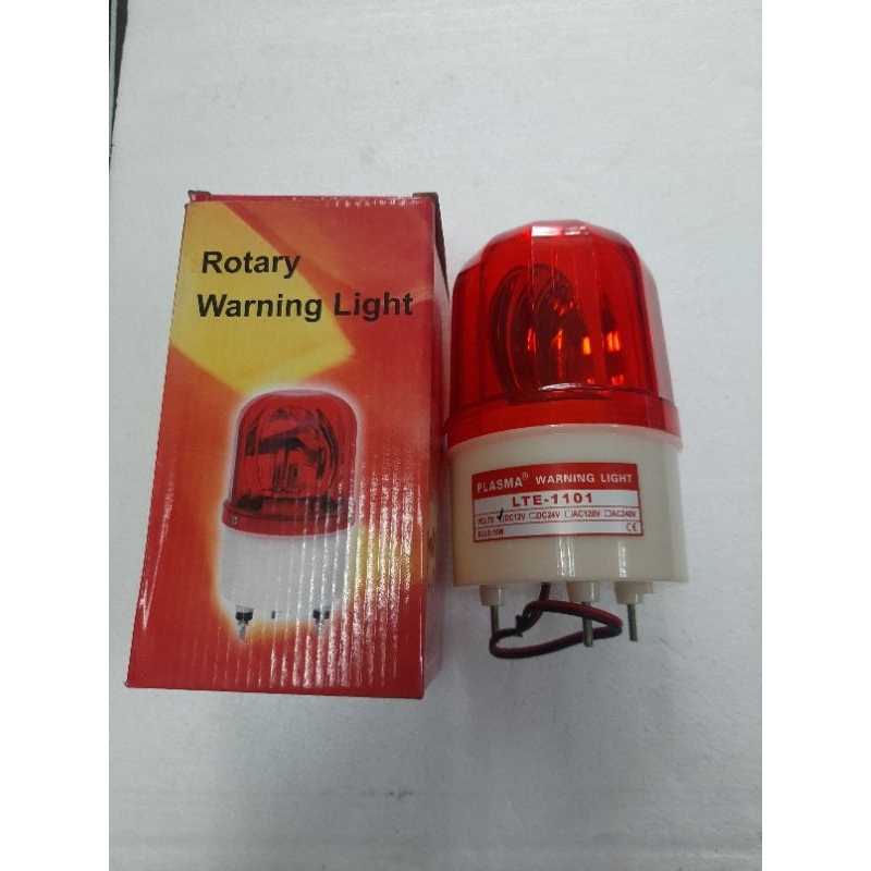 plasma Rotary warning light Red /blue 240v 12v 24v | Shopee Malaysia