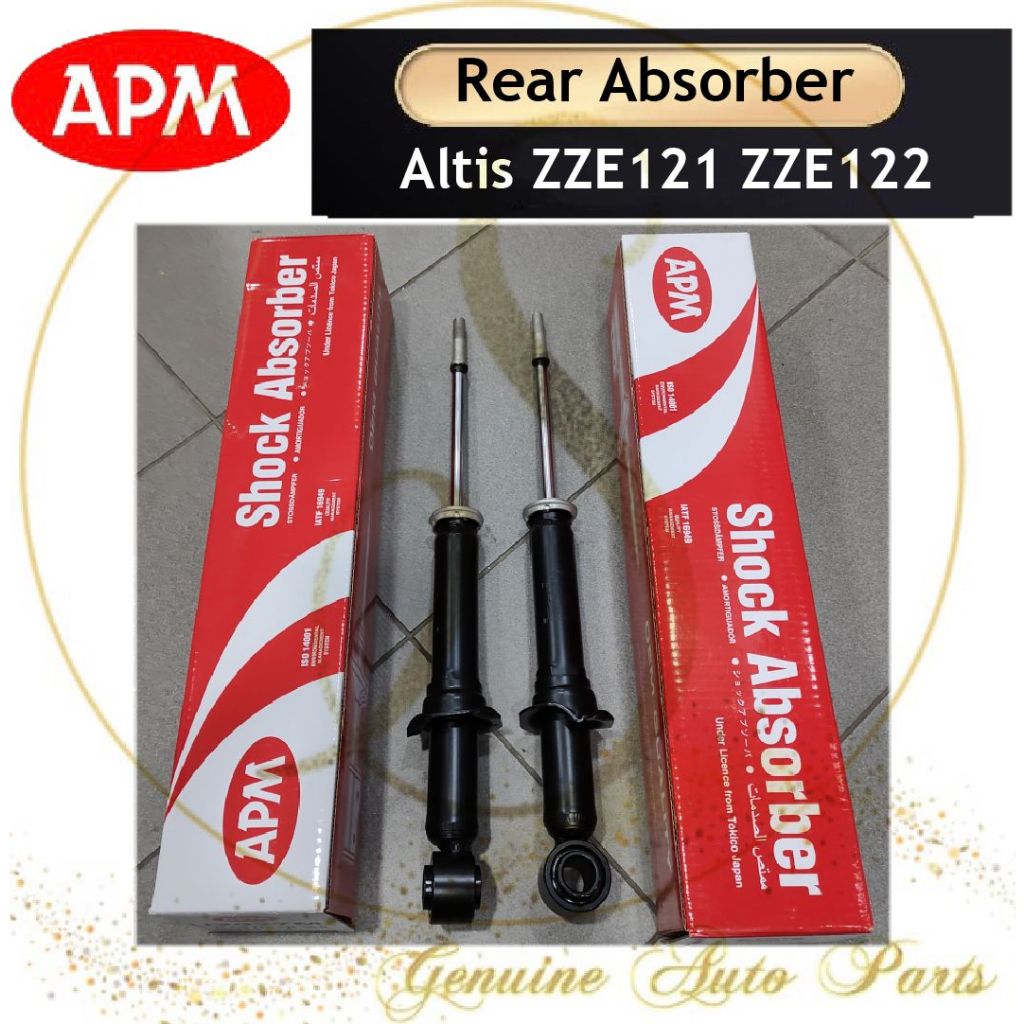 ( 100% ORIGINAL APM ) TOYOTA ALTIS ZZE121 ZZE122 REAR SHOCK ABSORBER ...