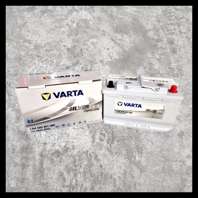 VARTA SILVER DIN80L BATTERY DIN80 LN4 AGM MERCEDES BMW F30 E90 AUDI VOLVO | Shopee Malaysia