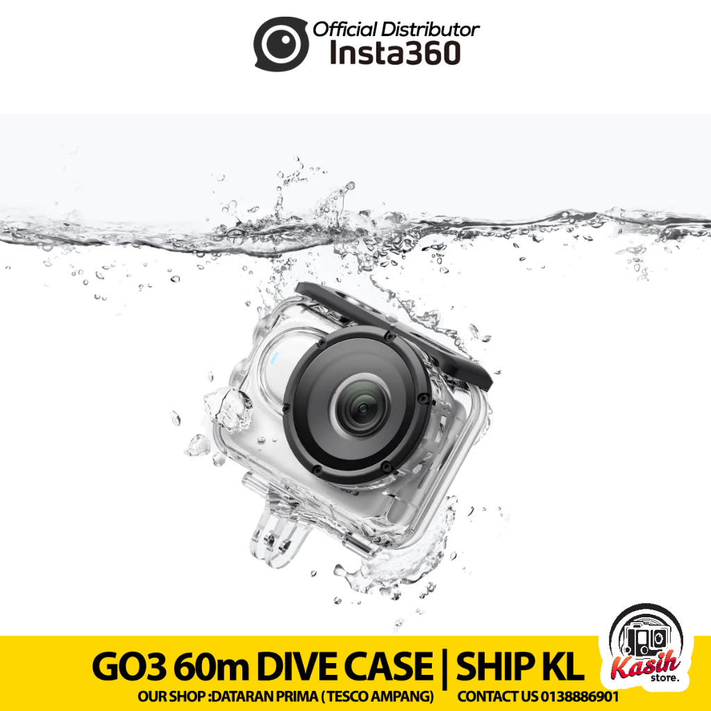 Insta360 Go3 / Go 3S Dive Case 60m Waterproof Scuba Case | Shopee Malaysia