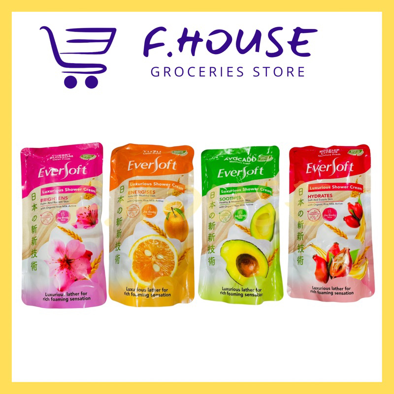 EVERSOFT Rosehip Citrus Shower Cream Refill Pouch (550g) | Shopee Malaysia