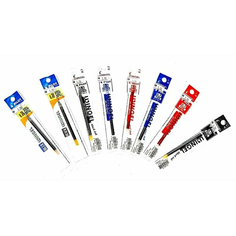 Pilot . Wingel Gel Pen Refill . 0.38 / 0.5 / 0.7 . { READY STOCK } A ...