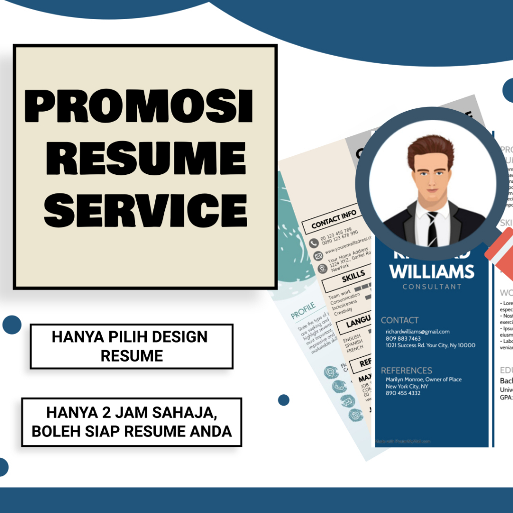 PROMO RESUME SERVICE//UPAH BUAT RESUME | Shopee Malaysia