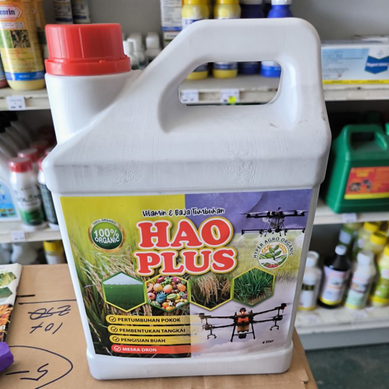 HAO PLUS 4 LITER BAJA SILIKA POKOK BUAH RAWAT TANAH MESRA DRON | Shopee ...
