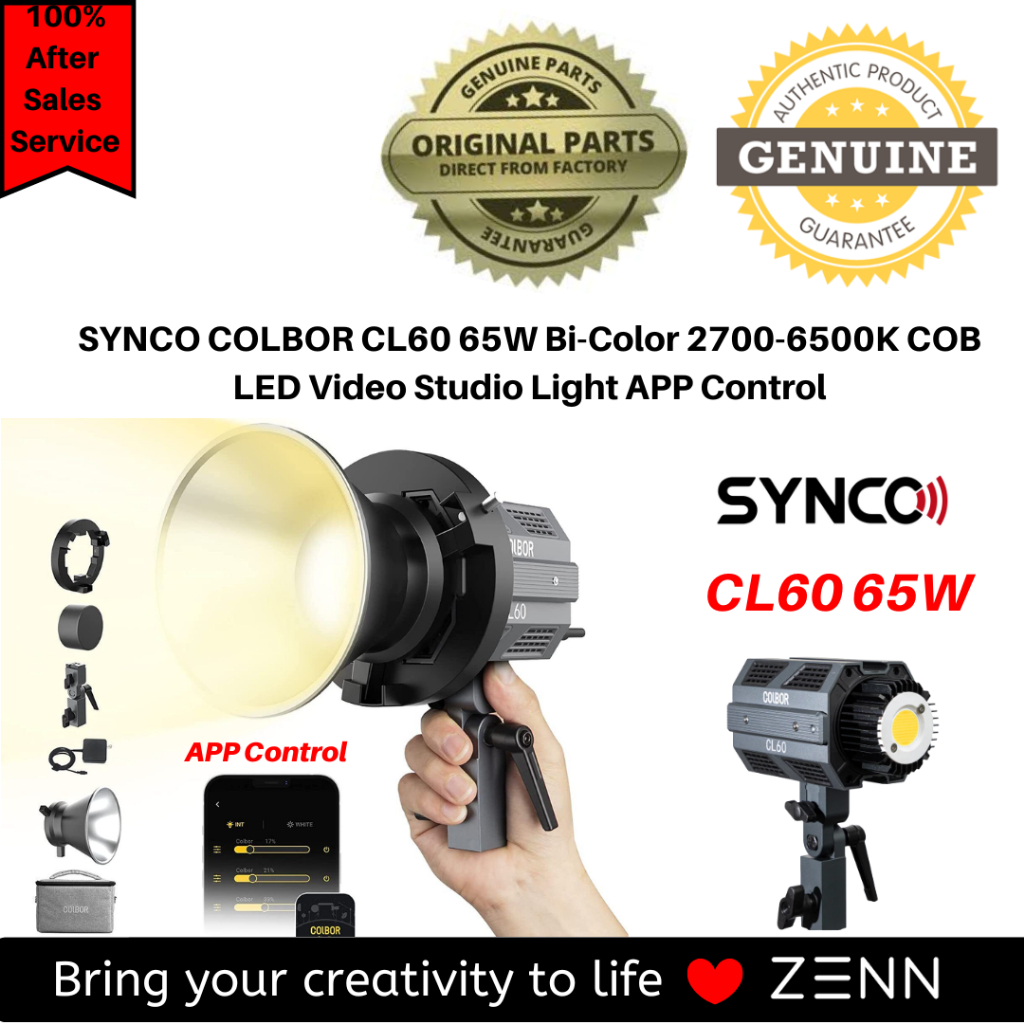 Synco COLBOR CL60 65W COB For Photo Studio Light Photography Lamp Lighting for Shooting Lights ...