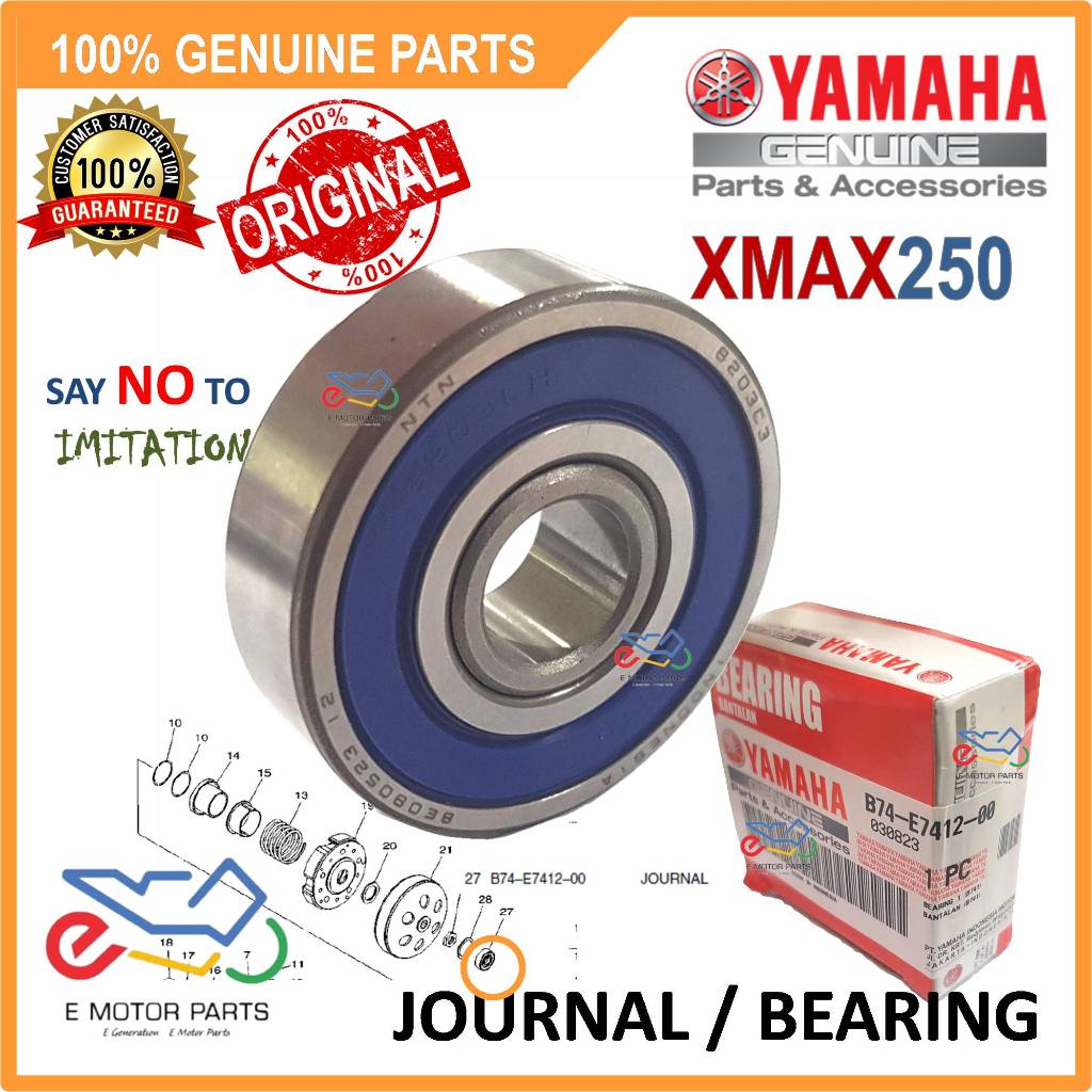 XMAX PULLEY REAR PULLEY SEAL BEARING COLLAR PIN GUIDE XMAX250 SECONDARY SHEAVE JOURNAL NUT 100% ...