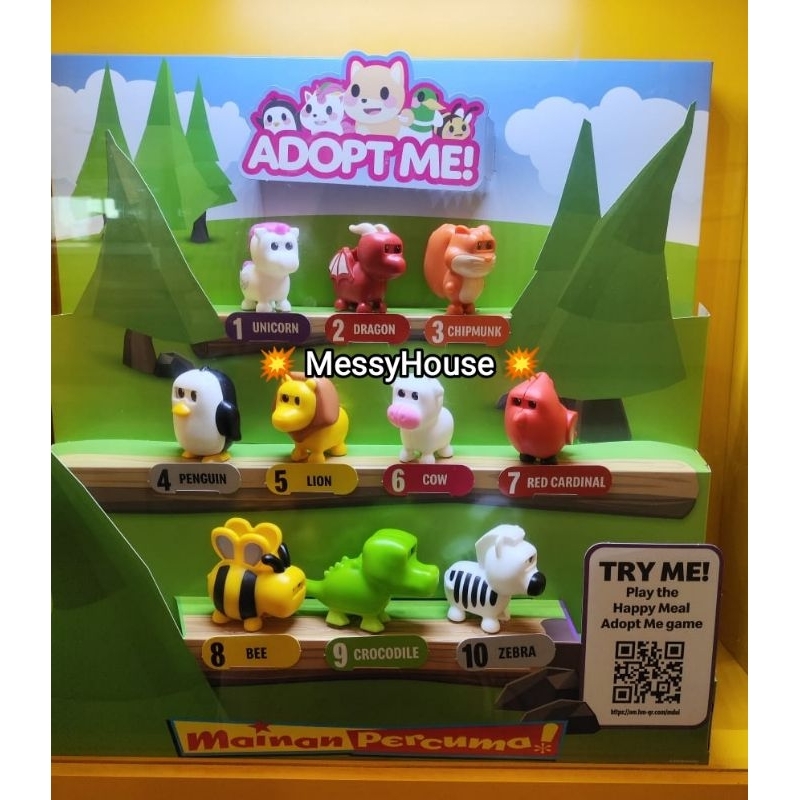 McDonald's McDonalds Mekdi Mcd Happy Meal Toy Adopt Me Roblox 2023 ...