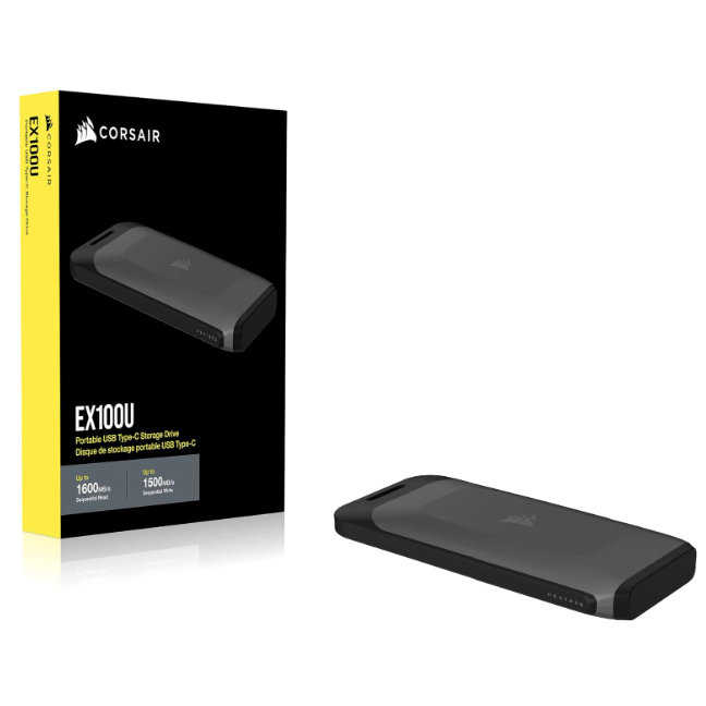 # CORSAIR EX100U [1TB/ 2TB/ 4TB] Portable Solid State USB Type-C ...