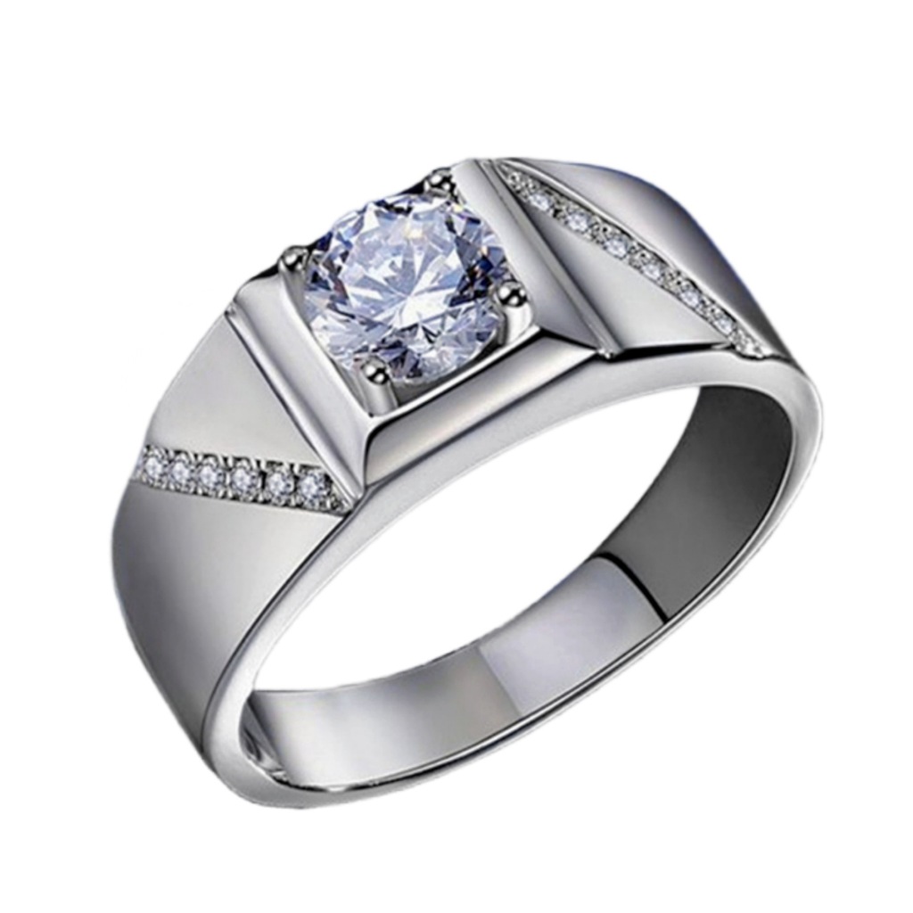 RHC02 NIMY Genuine 925 Silver Ring for Men Cincin Silver Cincin Perak ...