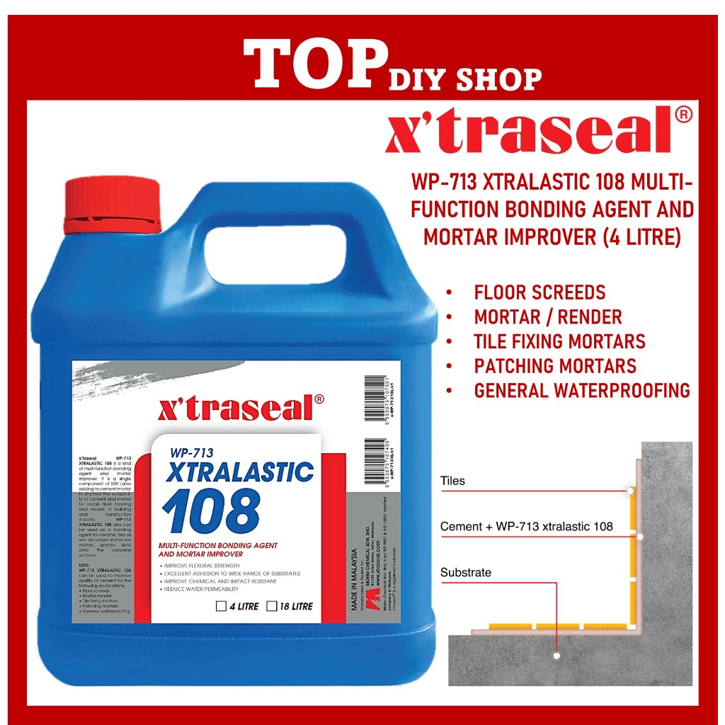 X'traseal WP-713 xtralastic 108 Multi-Function Bonding Agent and Mortar ...