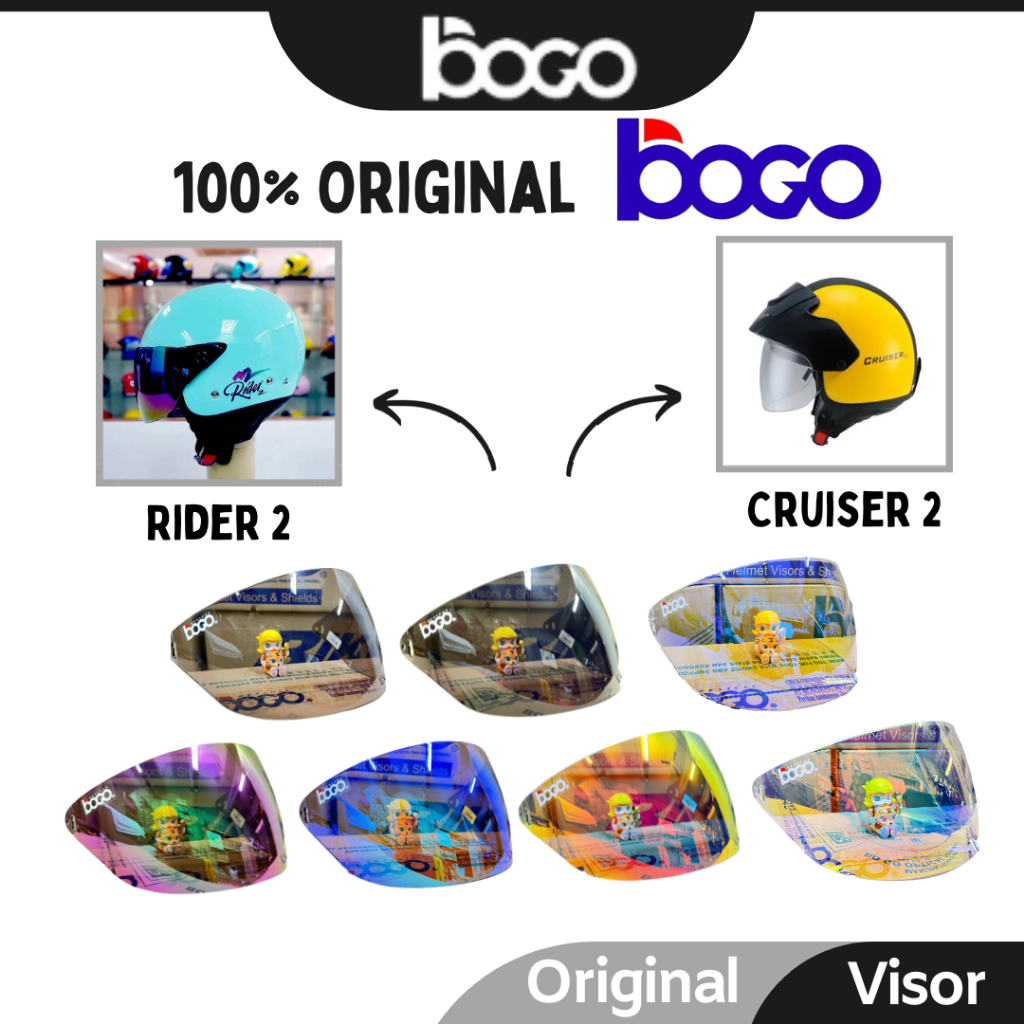 SGV Rider2 Visor BOGO BG20 Cruiser LTD Junior VTEC Kids Rider 2 ...