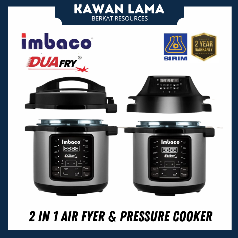 Imbaco DUAFRY 2-in-1 Multifunction Air Fryer & Pressure Cooker AFPC-6 ...