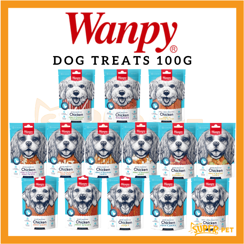 Wanpy Dog Treat Oven-Roasted 100g Chicken / Duck | Shopee Malaysia