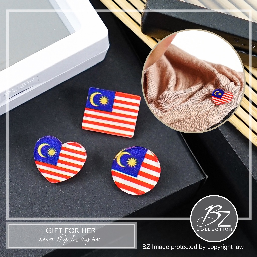 Pin Tudung Bendera Malaysia Baby Brooch Merdeka Kerongsang Fashion ...