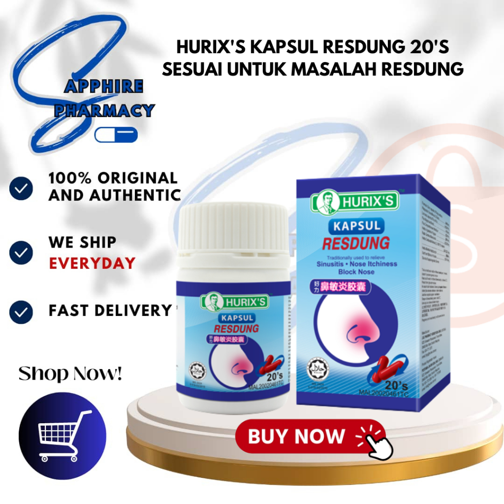 HURIX'S KAPSUL RESDUNG 20'S | SESUAI UNTUK MASALAH RESDUNG BERSIN ...