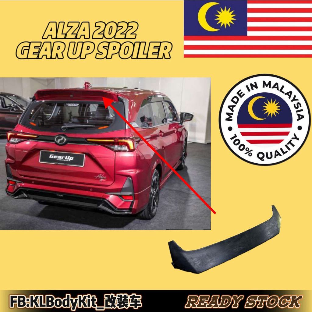 "READY STOCK" PERODUA Alza 2022 GEAR UP Spoiler PU | Shopee Malaysia