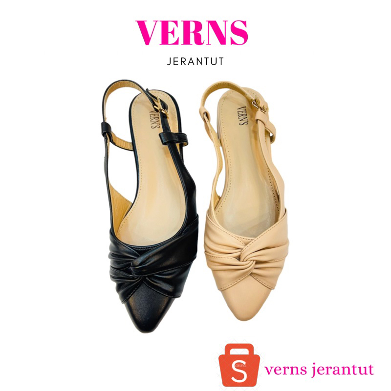 VERNS - Ladies Heels Mules S30012110 | Shopee Malaysia